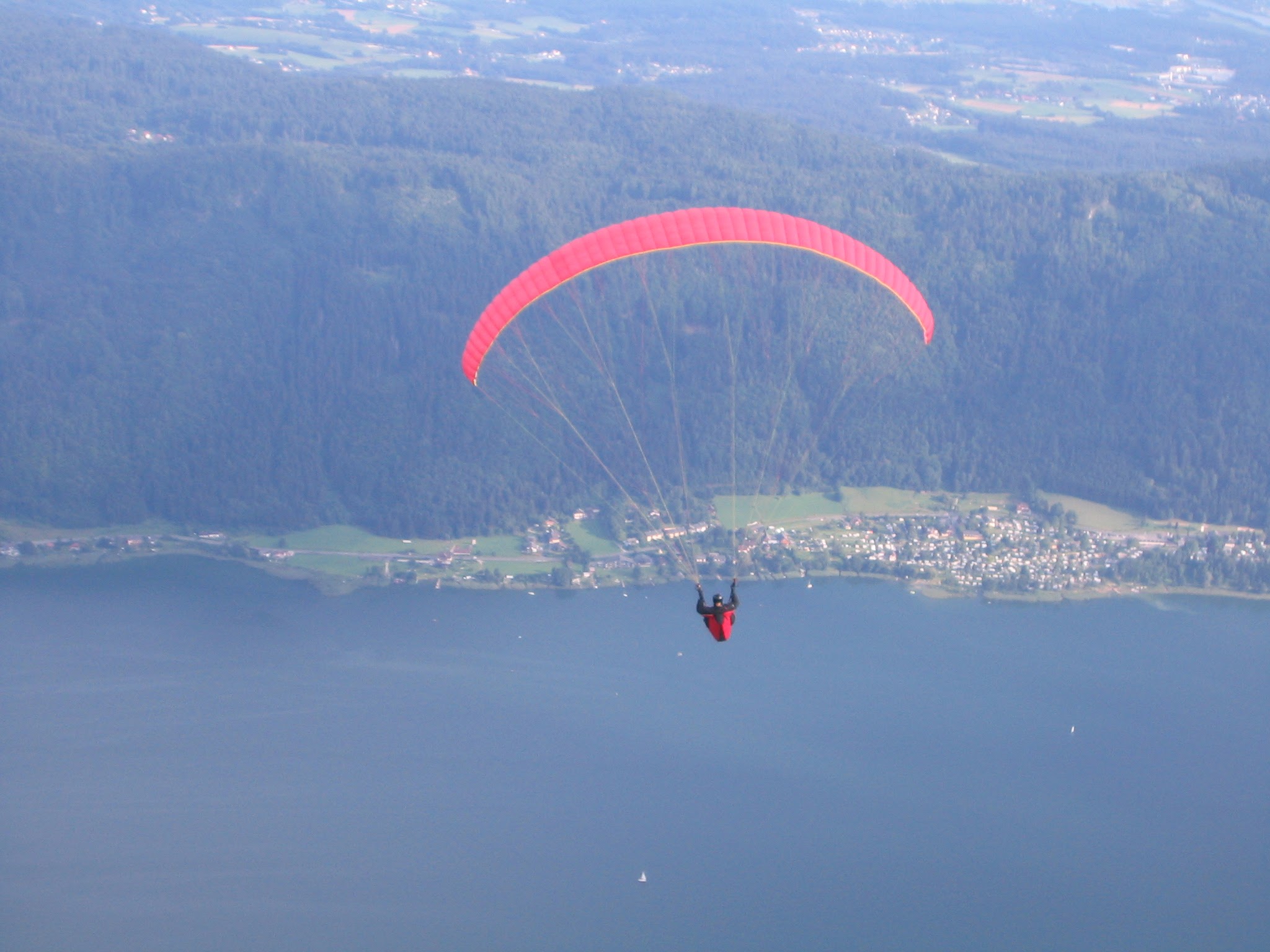 Tandemflug Gerlitzen: Paragliding über dem Ossiacher See